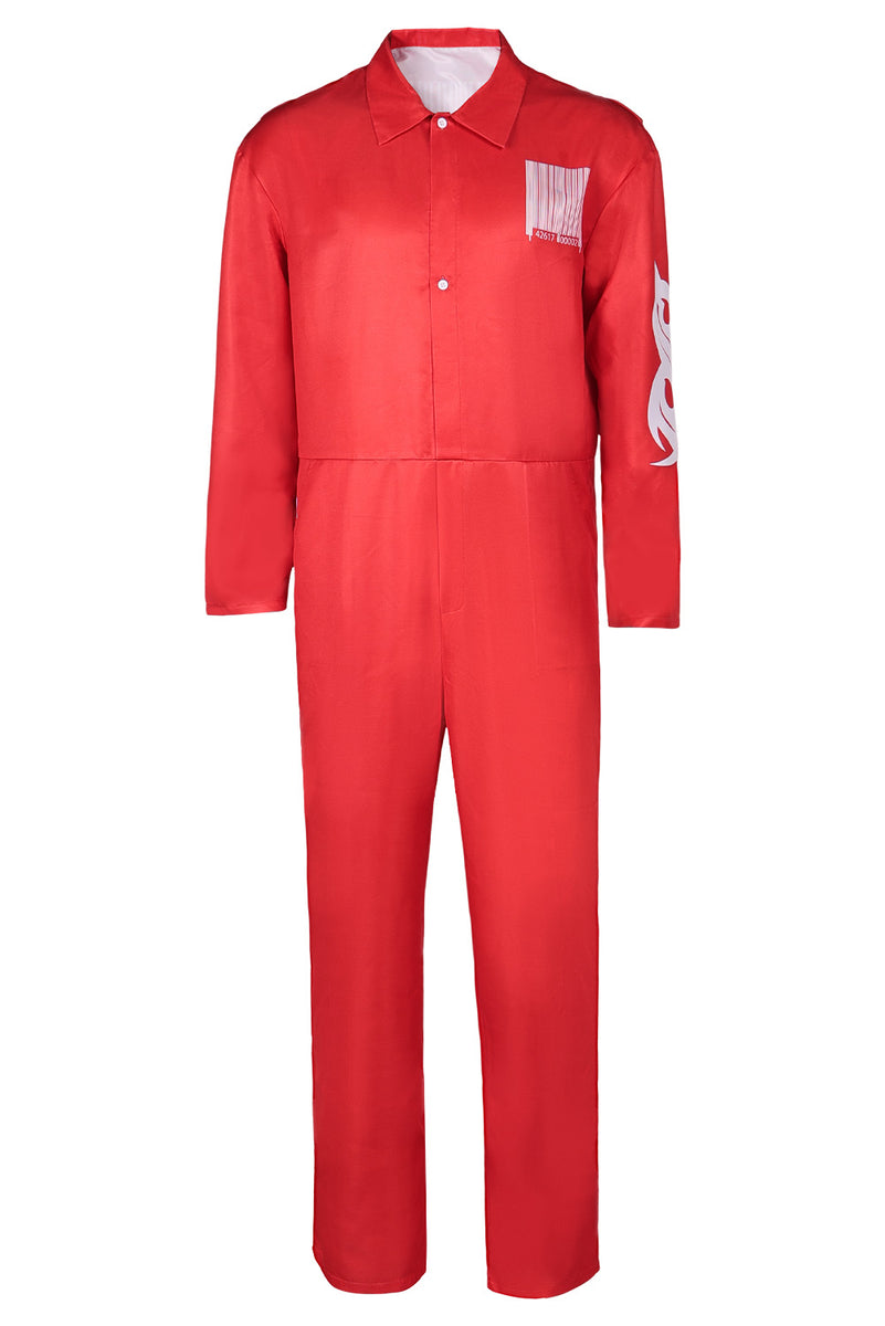 Slipknot:Joey Jordison Red Team Uniform Jumpsuit Set Outfits Cosplay ...