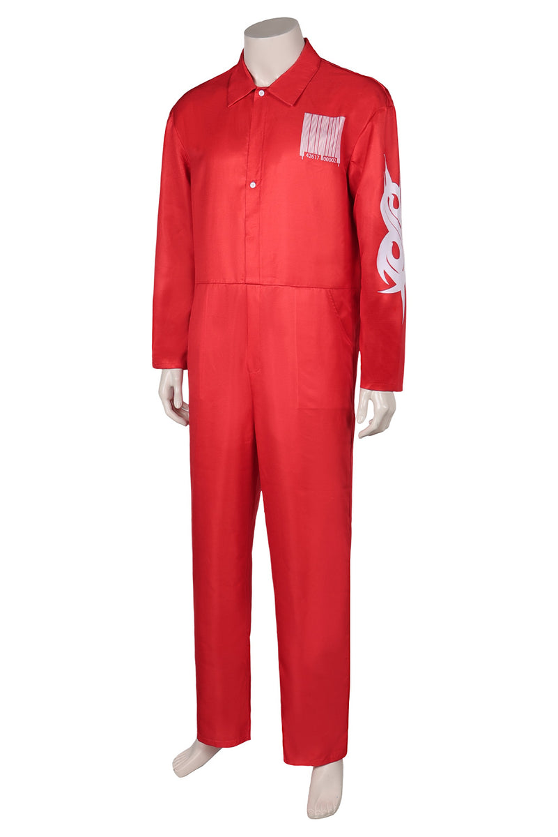 Slipknot:Joey Jordison Red Team Uniform Jumpsuit Set Outfits Cosplay ...