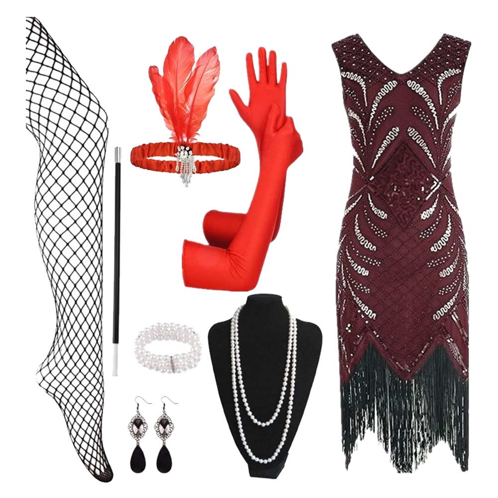 1920S Retro Cosplay Costume Outfits Halloween Costume