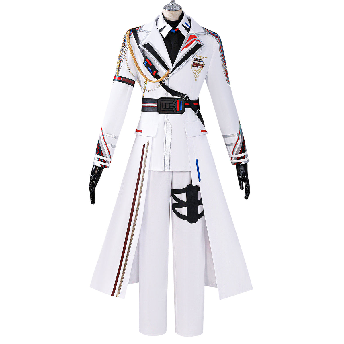 Love and Deepspace Costume Caleb Cosplay White Farspace Colonel Adult ...