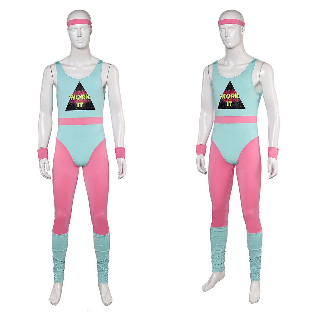 70s 80s Costumes: Men Workout Cosplay Costume Outfits Halloween Costume ...