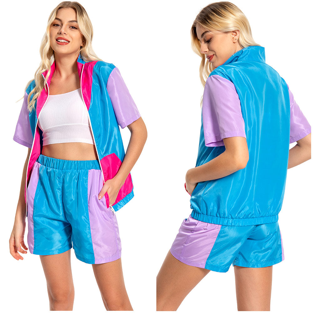 80s Women Retro Cosplay Costume Outfits Halloween Carnival Suit Women ...