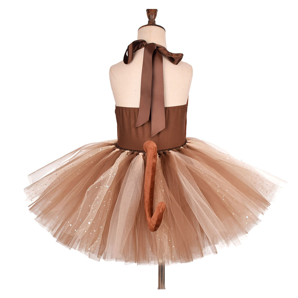 Animal Monkey Girls TuTu Dress Cosplay Costume Outfits Party Disguise ...