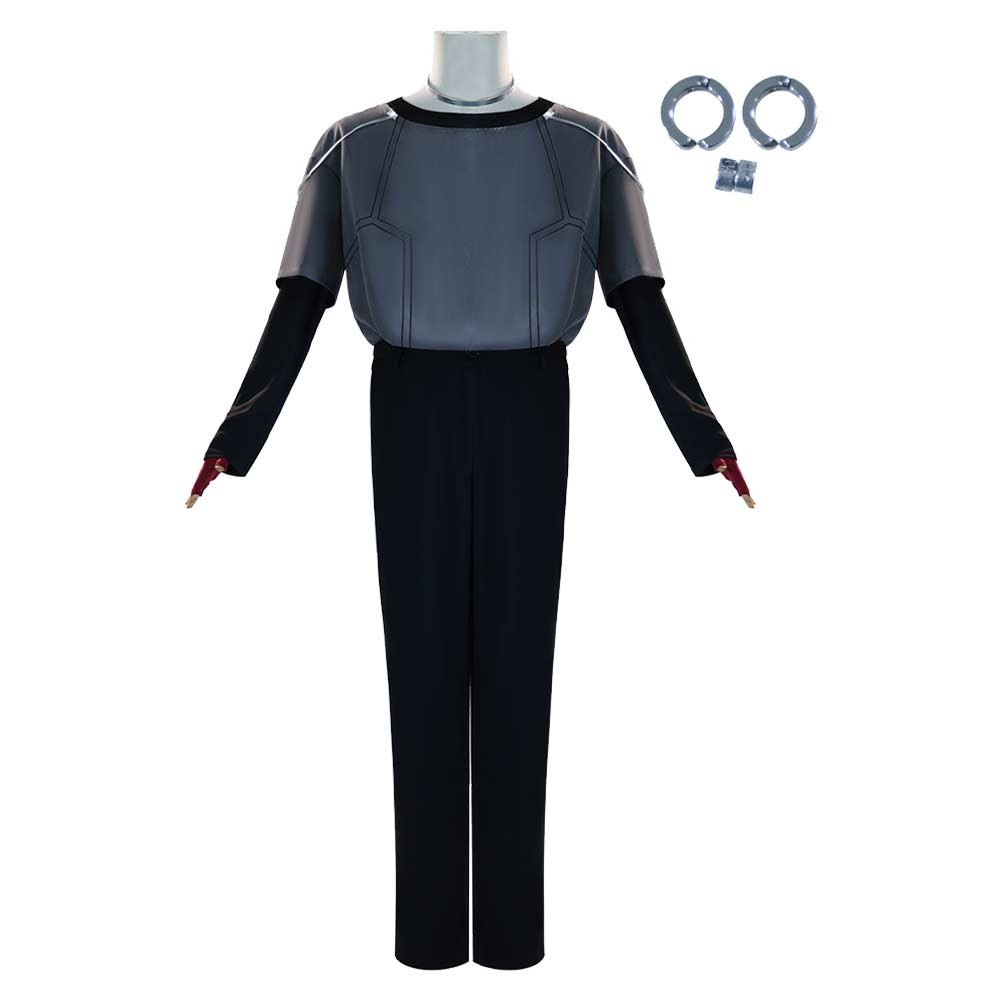Alien Stage Costume Till Cosplay Grey Top Suit For Adult Unisex Man ...