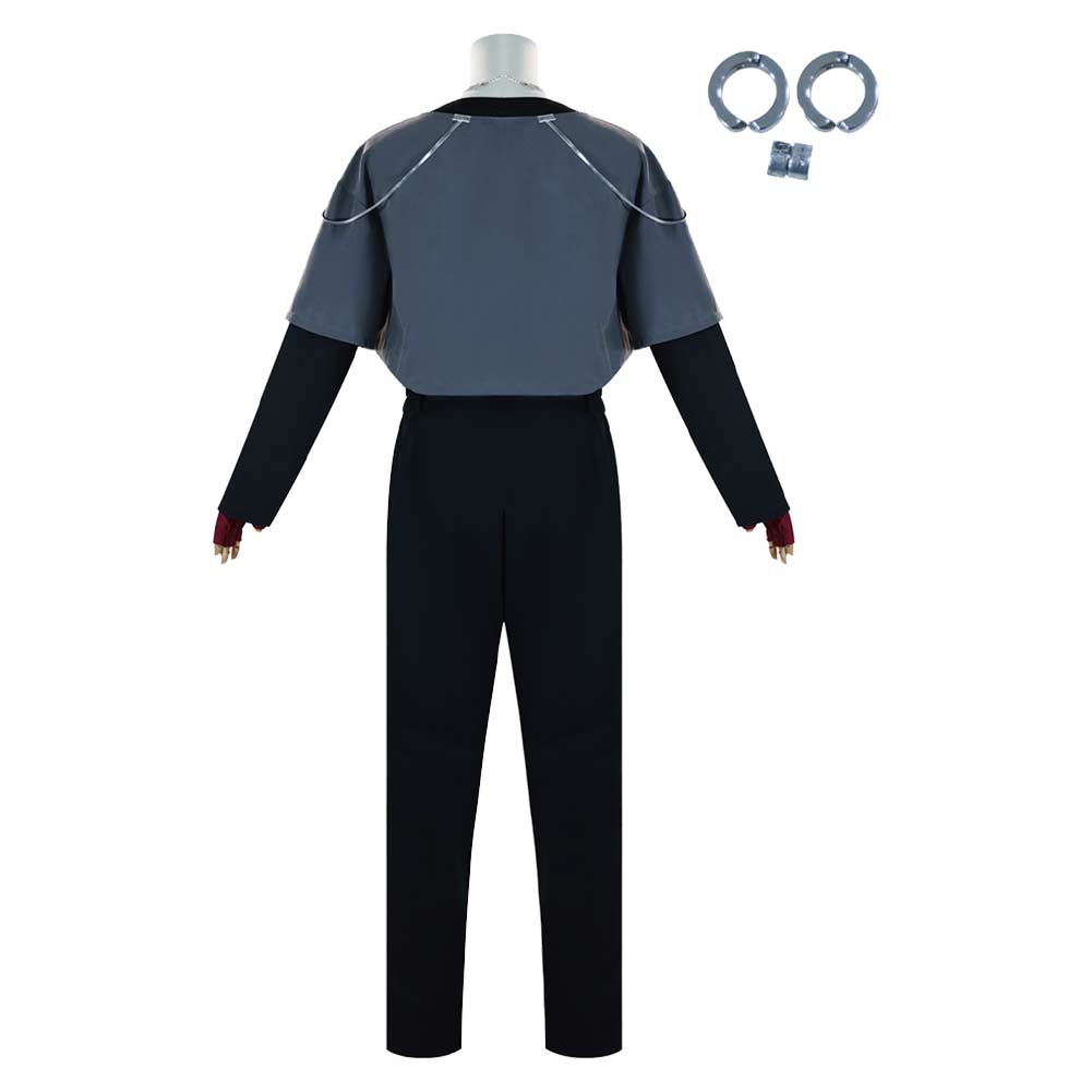 Alien Stage Costume Till Cosplay Grey Top Suit For Adult Unisex Man ...