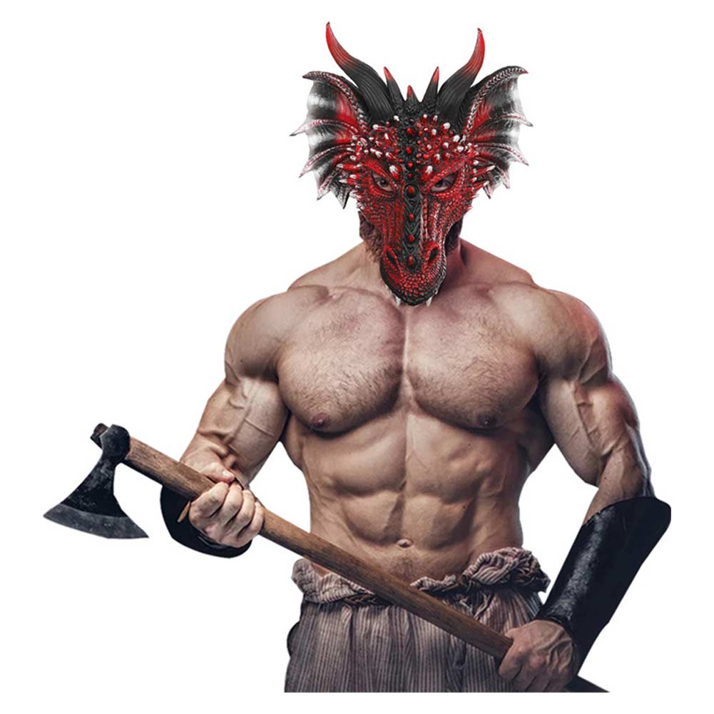 Adult Horror Cosplay Mask: Animal Dragon Mask Cosplay Scary Latex Masks ...