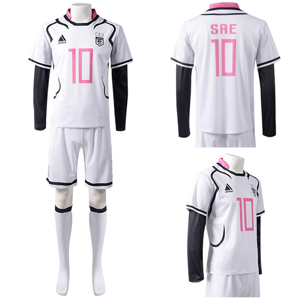 Blue Lock: Sae Itoshi Jersey Cosplay Costume Halloween Party Disguise Suit