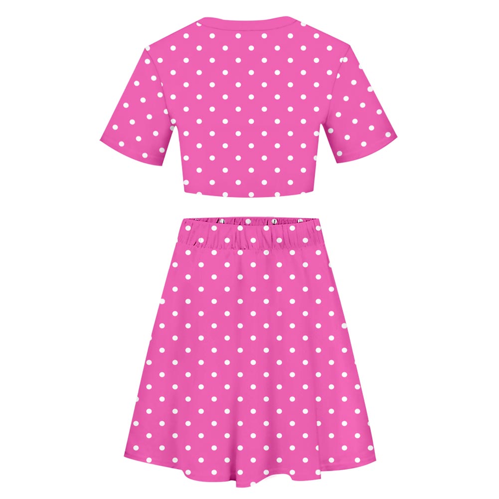 Polka Dot Cosplay Costume Outfits Halloween Party Disguise Suit
