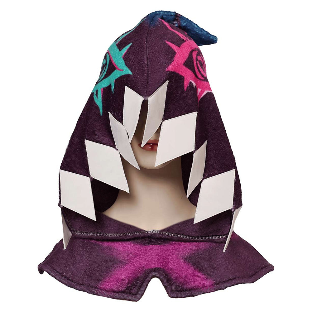 Jinx League of Legends:Arcane Jinx Hat Hood Cap Halloween Costume ...