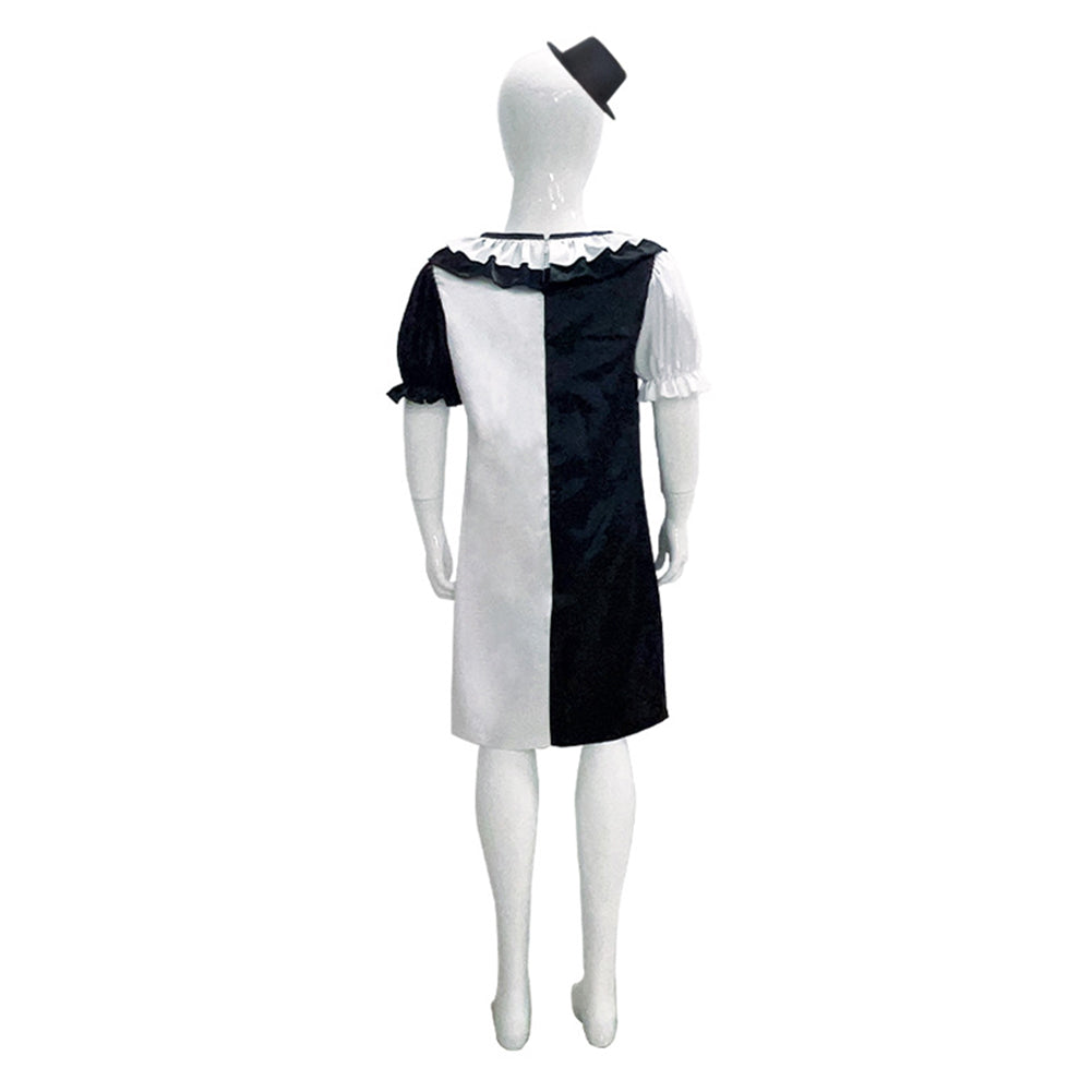 Terrifier 2:Children Kids Art the Clown Cosplay Costume Jumpsuit Hat ...