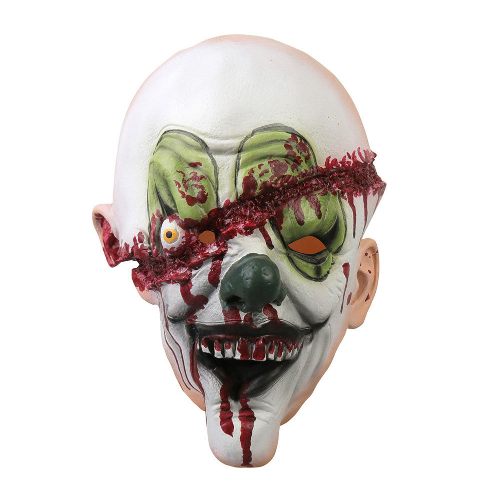 Adult Horror Cosplay Mask: Death Clown Scary Joker Latex Masks Helmet ...