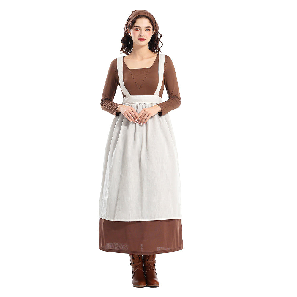 Medieval Renaissance Costume:Female Maid Dress Cosplay Costume Outfits ...