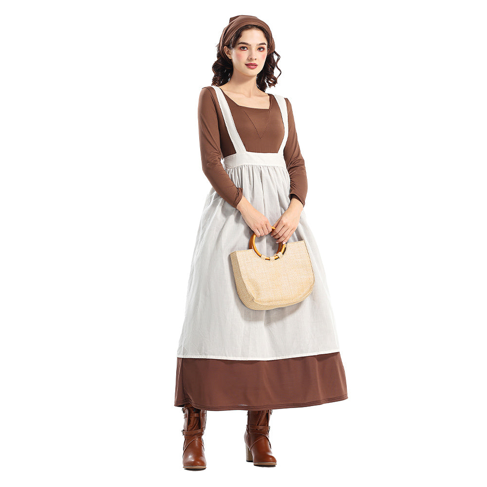 Medieval Renaissance Costume:Female Maid Dress Cosplay Costume Outfits ...
