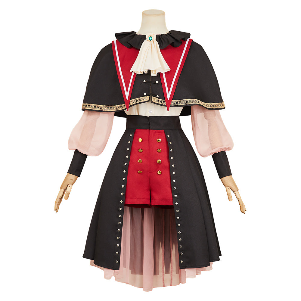 Bang Dream Wakaba Mutsumi Cosplay Costume For Adult Female Black Red ...