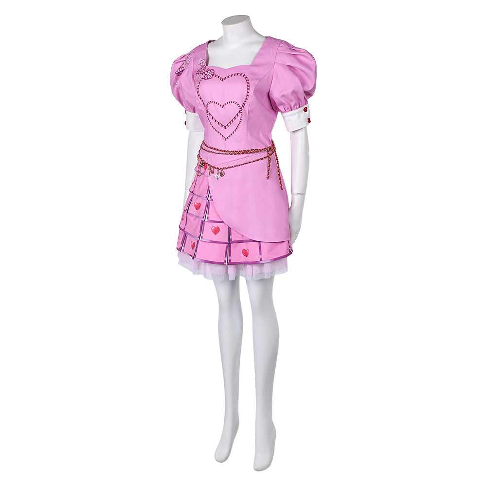 Descendants: Bridget Pink Dress Cosplay Costume Outfits Halloween Suit