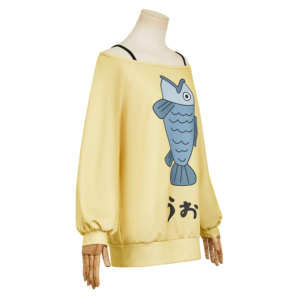 Dandadan:Momo Ayase Cosplay Costume Unisex Momo Yellow Hoodies ...