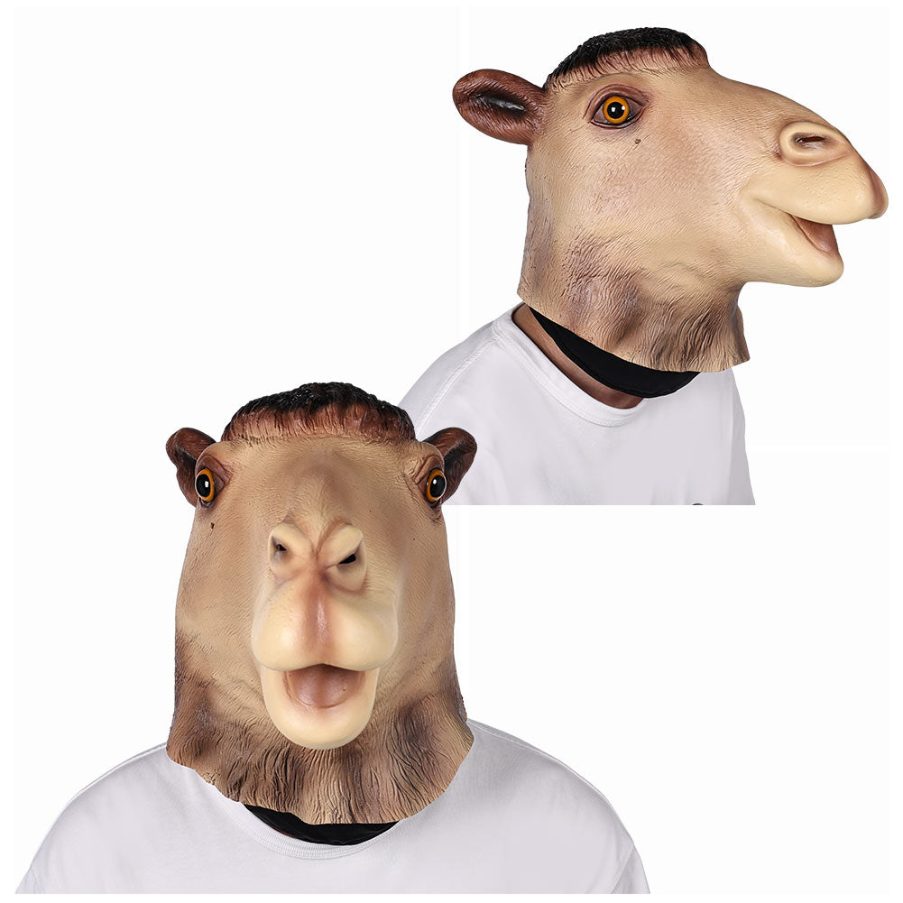 Adult Animal Cosplay Mask:Camel Mask Cosplay Latex Masks Helmet Masque ...