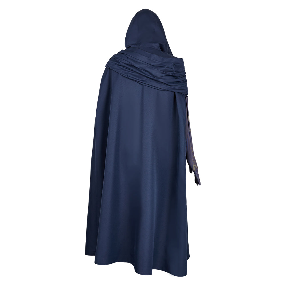 Viktor League of Legends: Arcane Viktor Cloak Drak Blue Hooded Cape ...