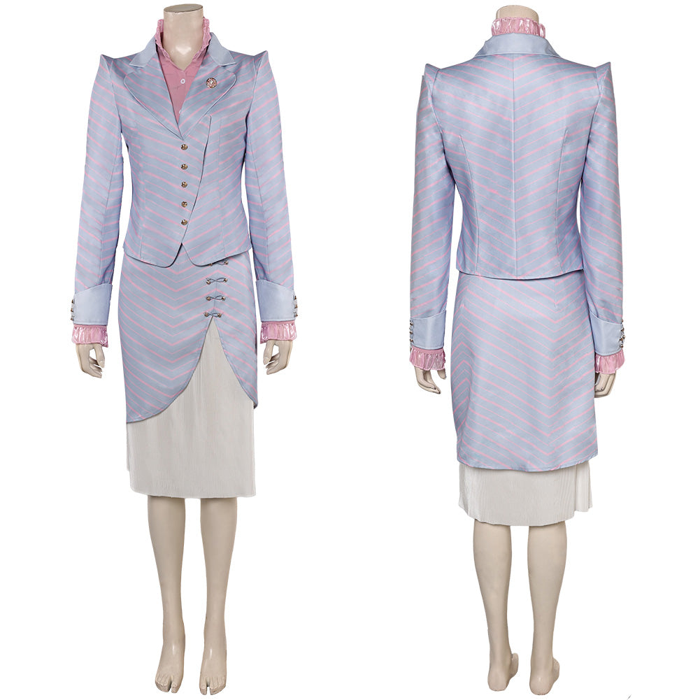 Part One Glinda Pink and Purple Striped Suit Cosplay Costume Outfits ...