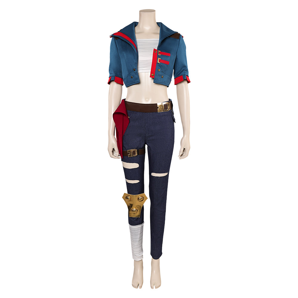 Vi League of Legends: Vi Fighting Uniform Arcane Season 2 Cosplay ...