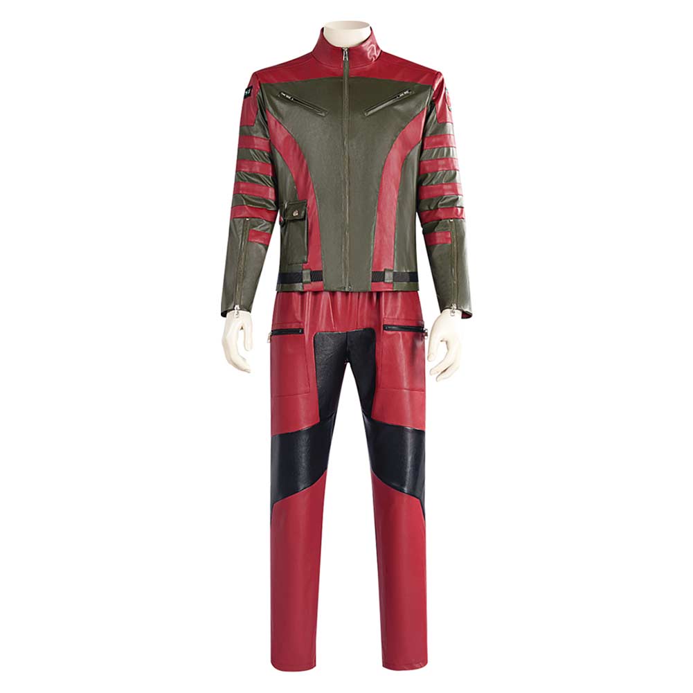 Red One (2024):Callum Drift Red Suit Cosplay Costume Outfits Halloween Suit