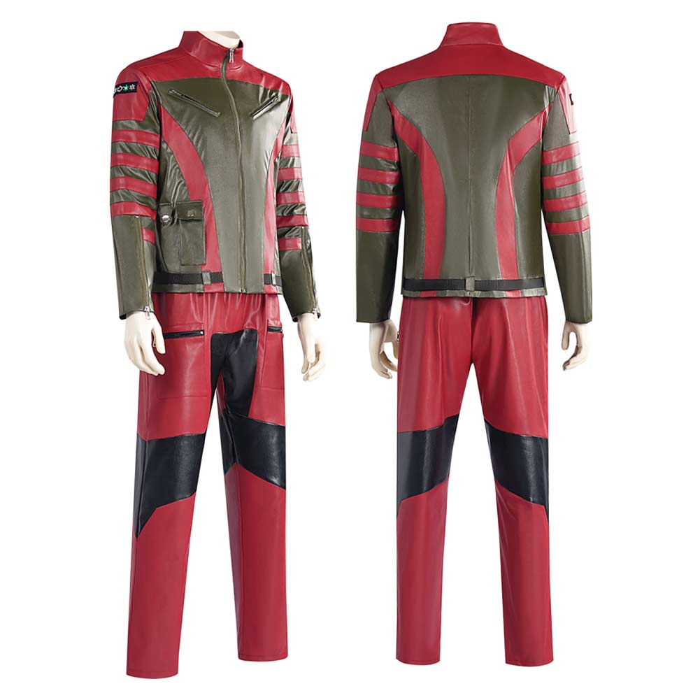 Red One (2024):Callum Drift Red Suit Cosplay Costume Outfits Halloween Suit