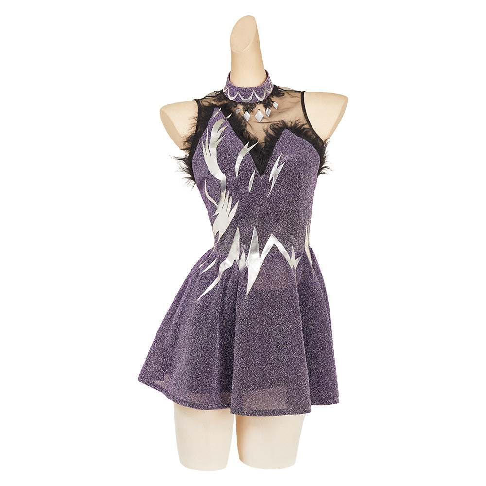 Medalist: Hikaru KAMISAKI Cosplay Purple Dress Costume Outfits ...