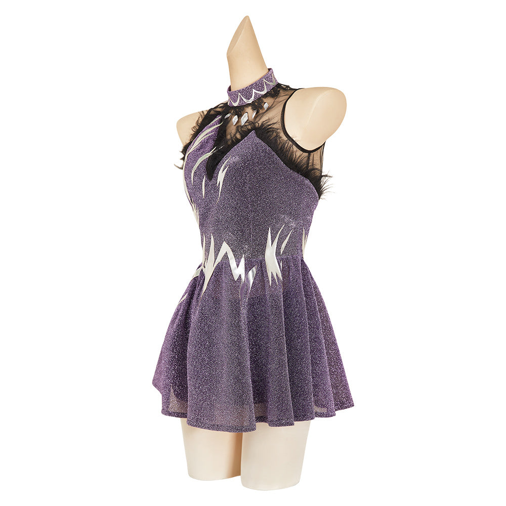 Medalist: Hikaru KAMISAKI Cosplay Purple Dress Costume Outfits ...