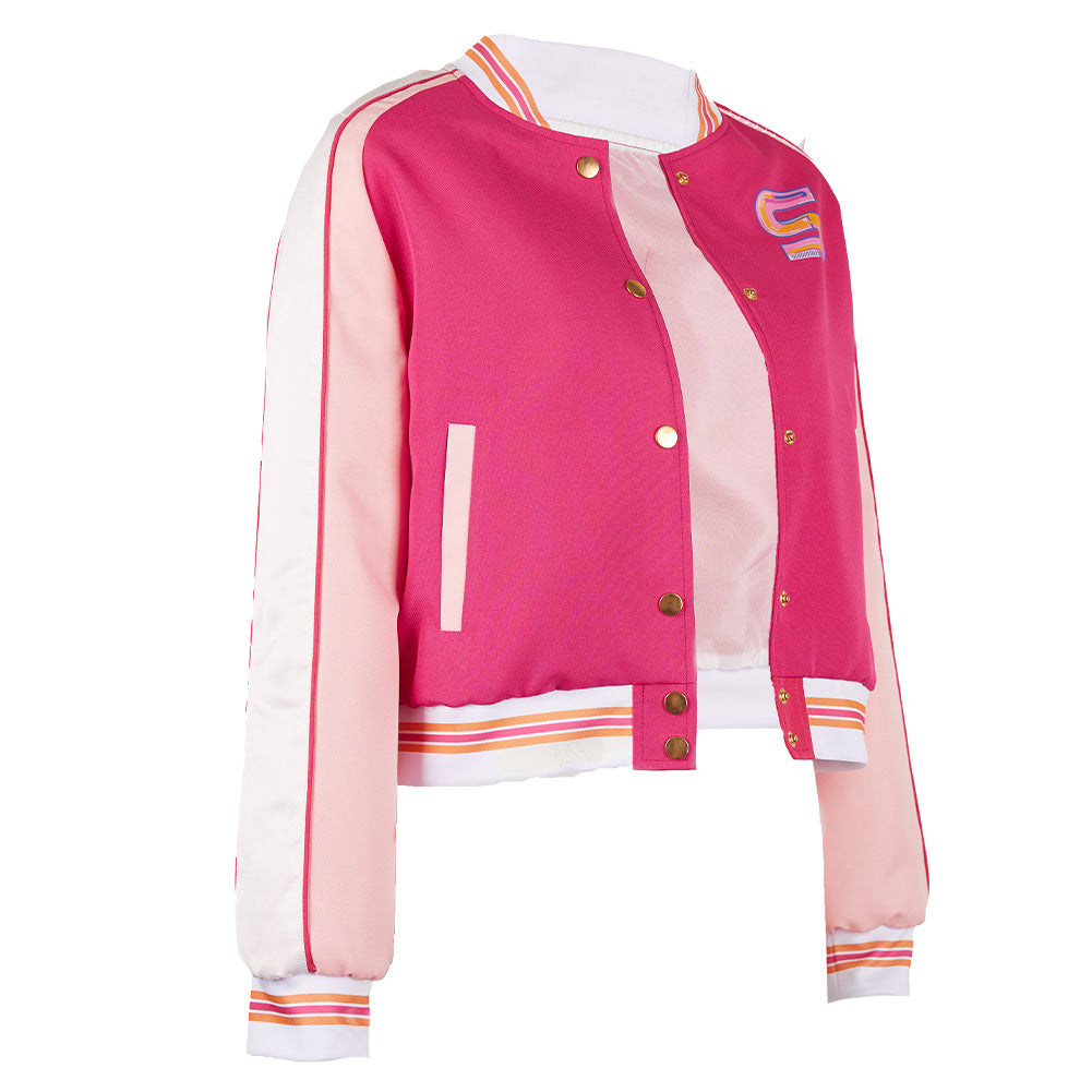 The Substance (2024):Sue Pink Jacket Pink Coat Cosplay Costume Outfits ...