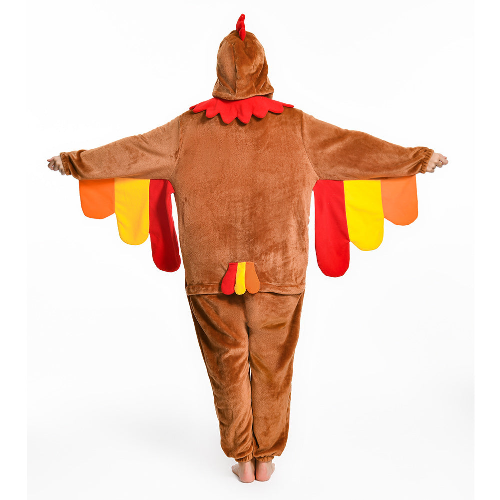 Winter Unisex Cartoon Pyjamas Turkey - animal series onesie Cosplay ...