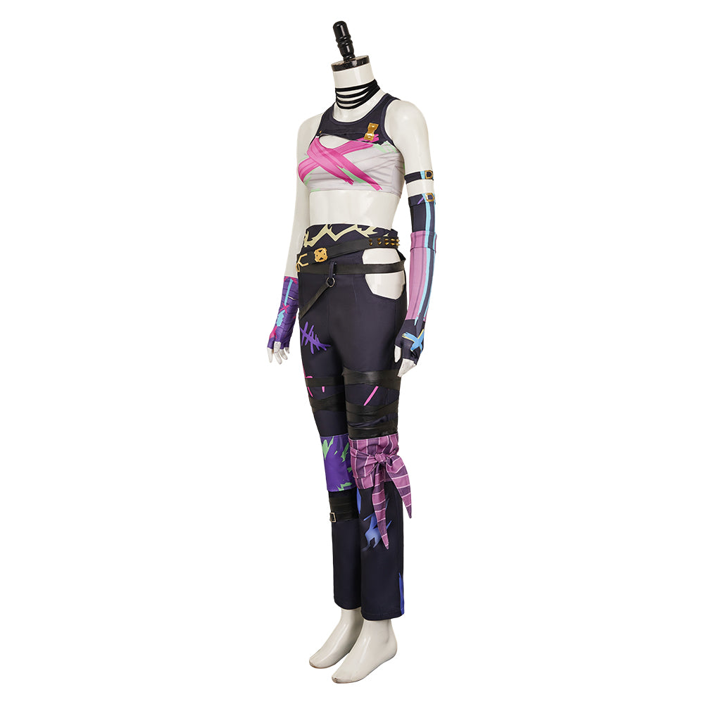 Jinx-League of Legends:Arcane Jinx Cosplay Costume Outfits Halloween ...