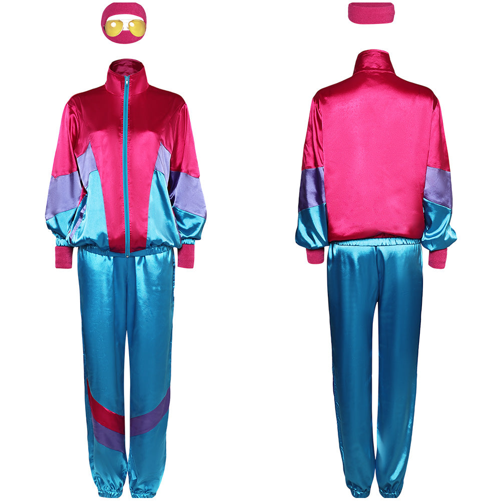 70s 80s Costume: Outfit Set for Adult Cosplay Costume Outfits Halloween ...