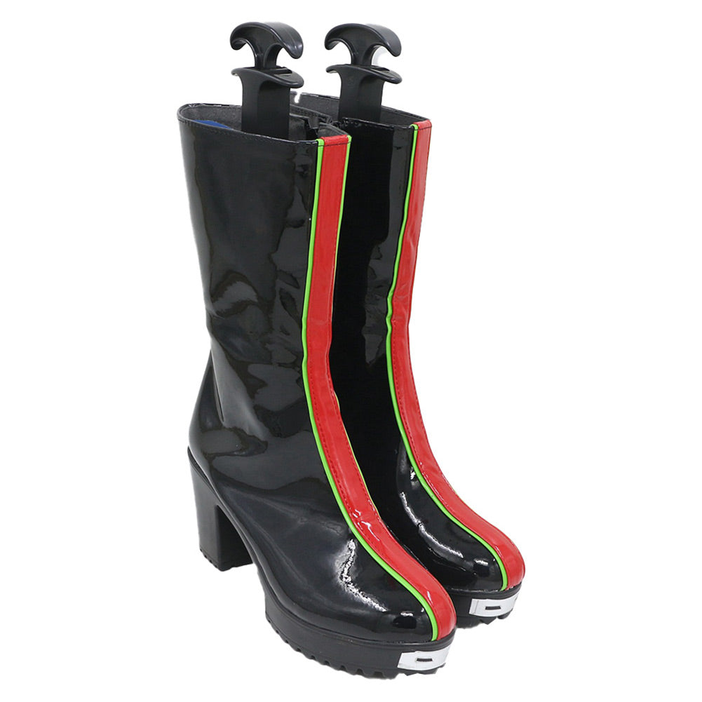 Rumi Cosplay Black Shoe Female Boots Halloween Carnival Party Props ...