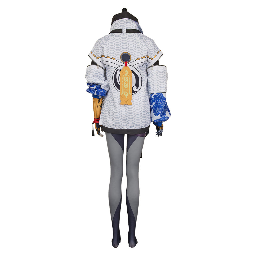 FragPunk Kismet Cosplay Costume For Adult Female White Coat Suit ...