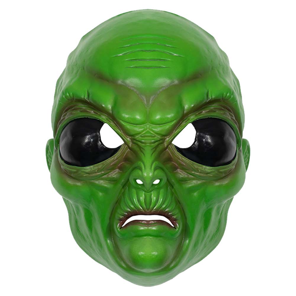 Adult Horror Cosplay Mask:Funny Green Alien Mask Cosplay Latex Masks ...