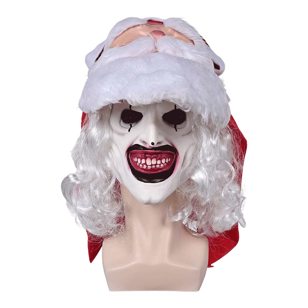 Terrifier: Art the Clown Santa Claus Christmas Mask Helmet Halloween ...