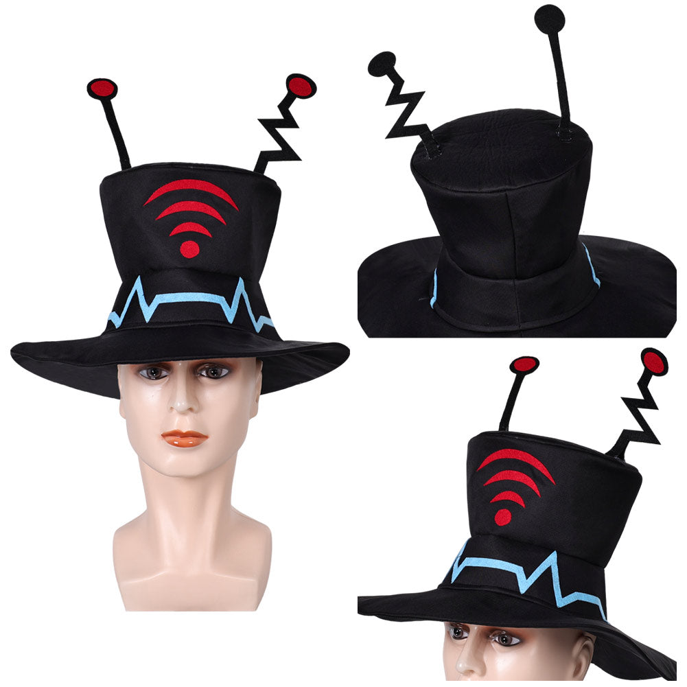 Helluva Boss: Hazbin Hotel Vox Hat Cosplay Hat Cap Halloween Costume ...