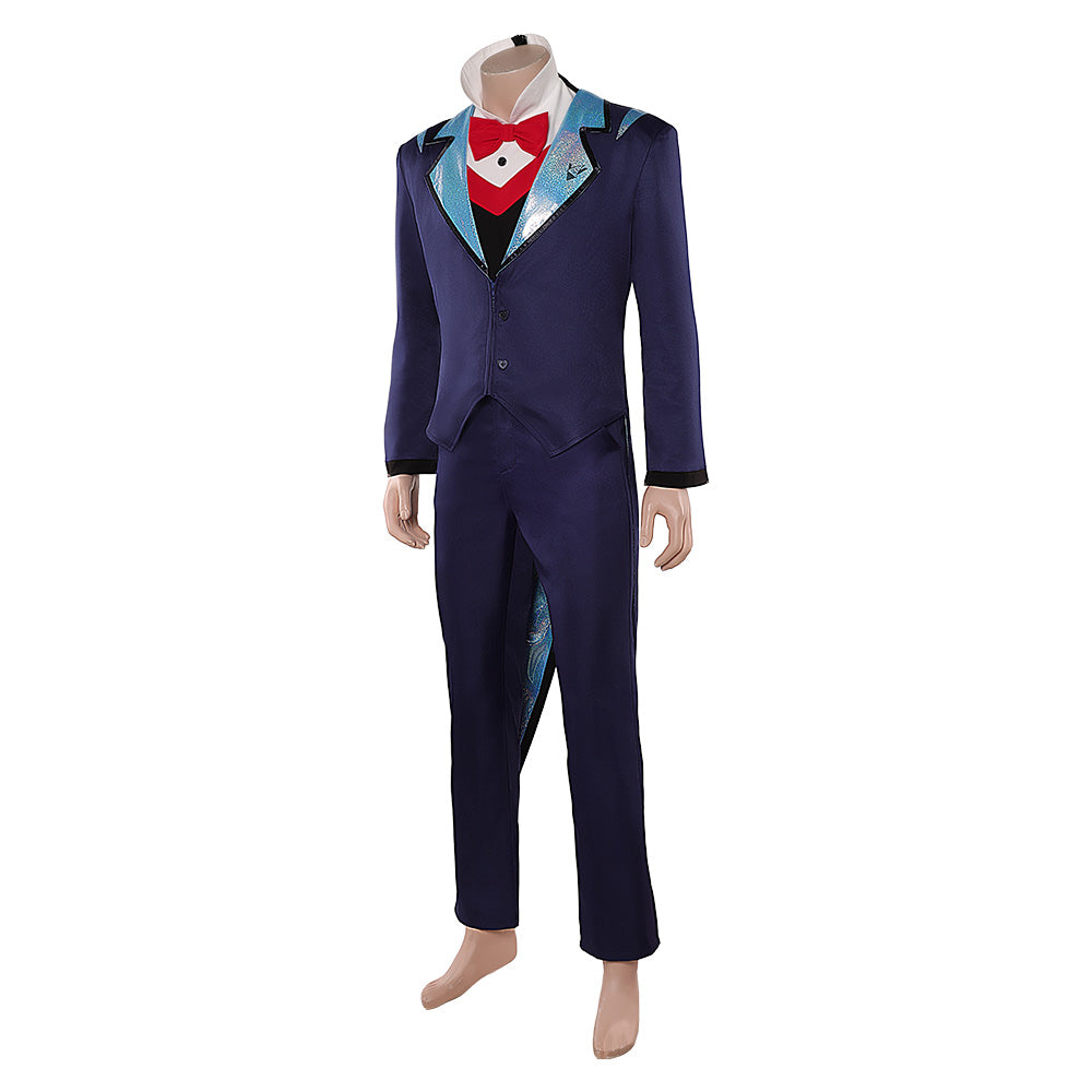 Hazbin Hotel Vox Blue Cosplay Costume For Adult Man Halloween Costume