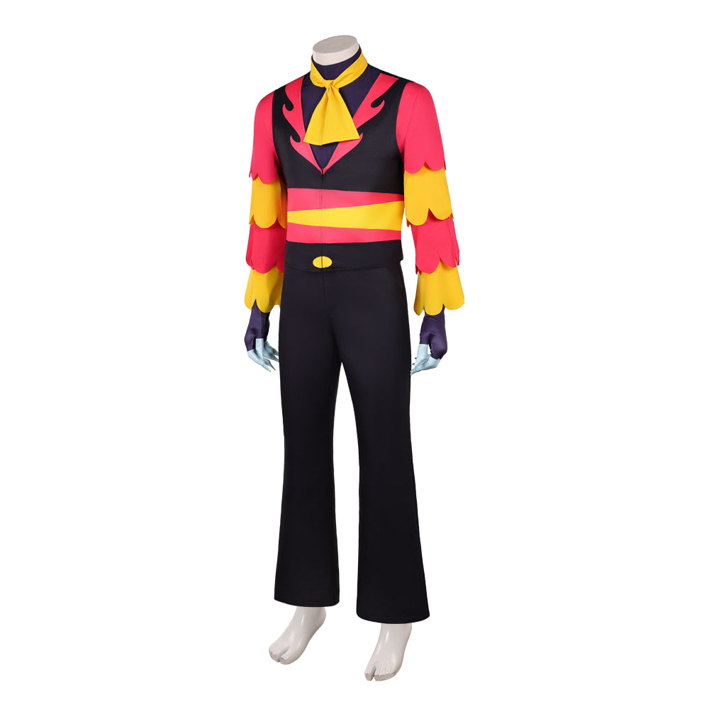 Hazbin Hotel Vox Red Top Black Pant Cosplay Costume For Adult Man ...