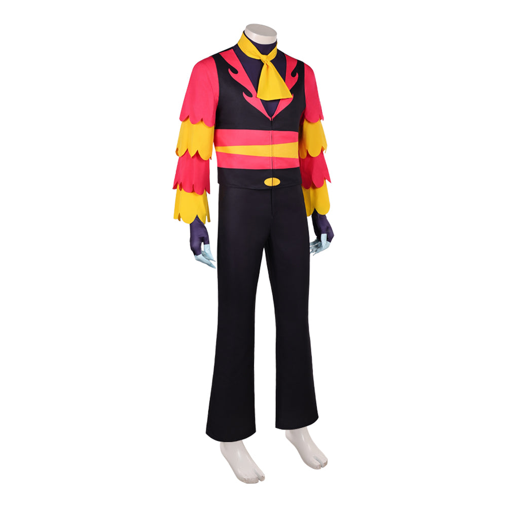Hazbin Hotel Vox Red Top Black Pant Cosplay Costume For Adult Man ...