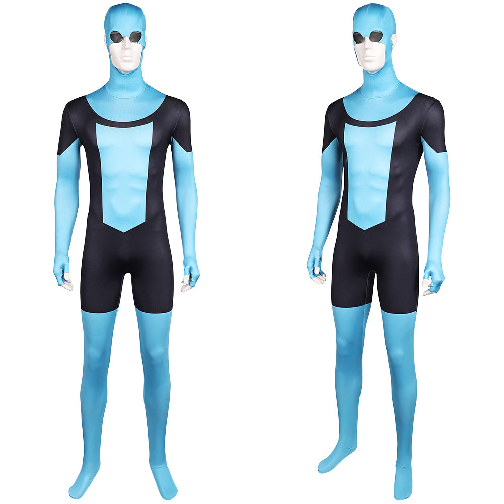 Invincible Mark Grayson Cosplay Costume Blue Black Jumpsuit For Adult ...
