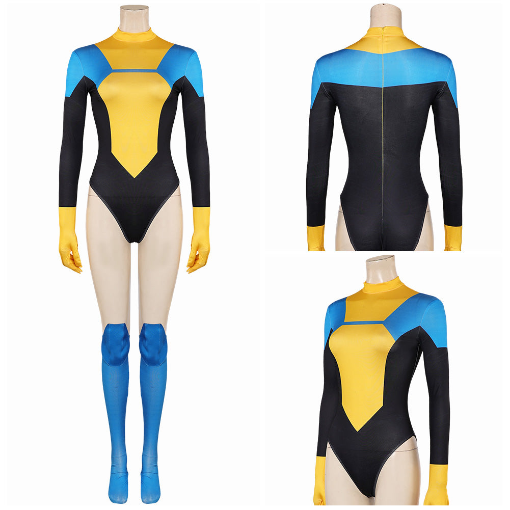 Invincible Costume Terra Grayson Cosplay Yellow Jumpsuit For Adult ...