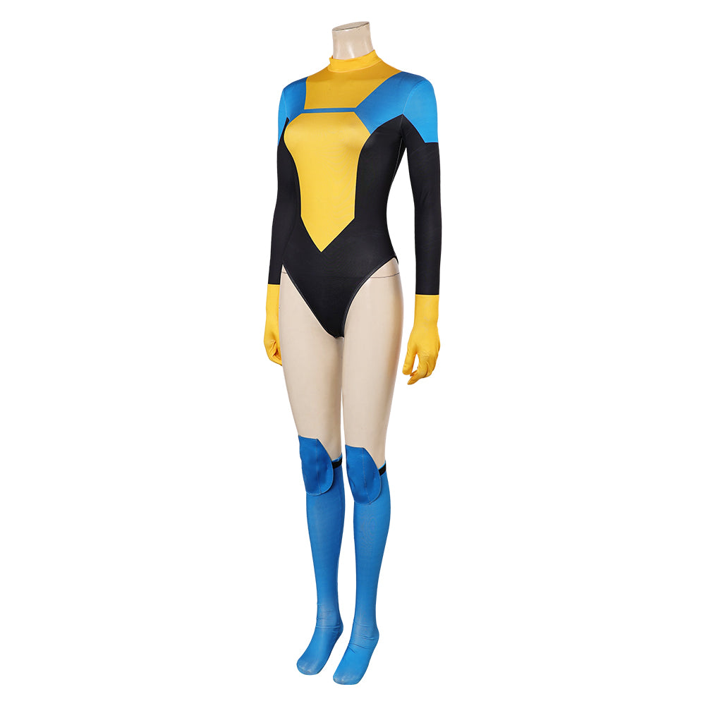Invincible Costume Terra Grayson Cosplay Yellow Jumpsuit For Adult ...