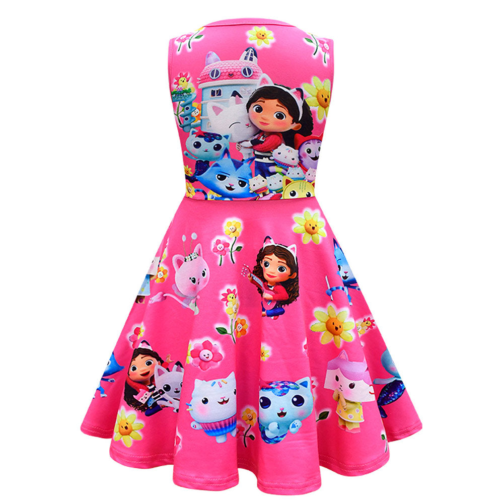 Gabby‘s Dollhouse:Kids Girls Gabby‘s Playhouse Cosplay Costume Pink ...