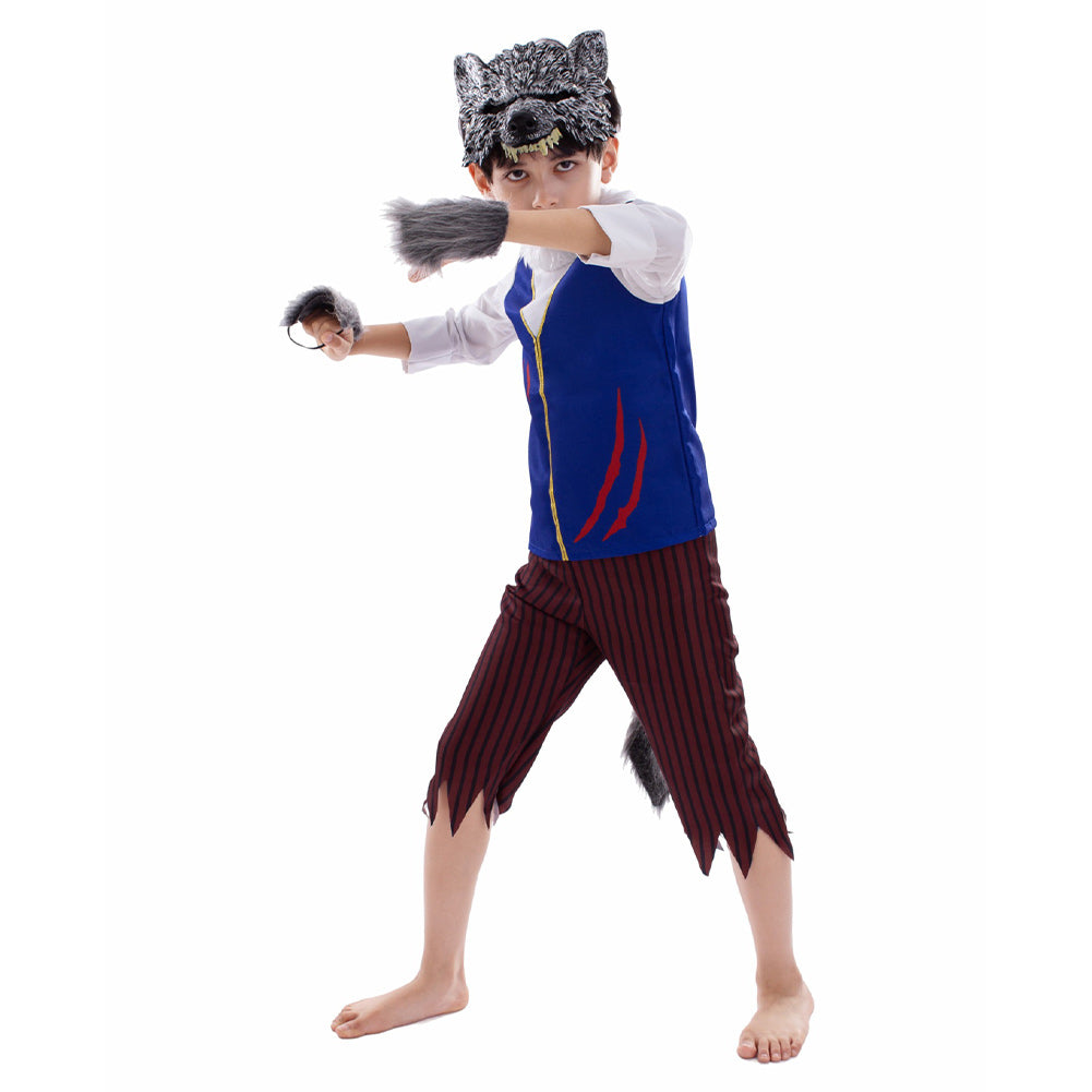 Kid Halloween Costume:Kids Moon Werewolf Cosplay Costume Outfits ...