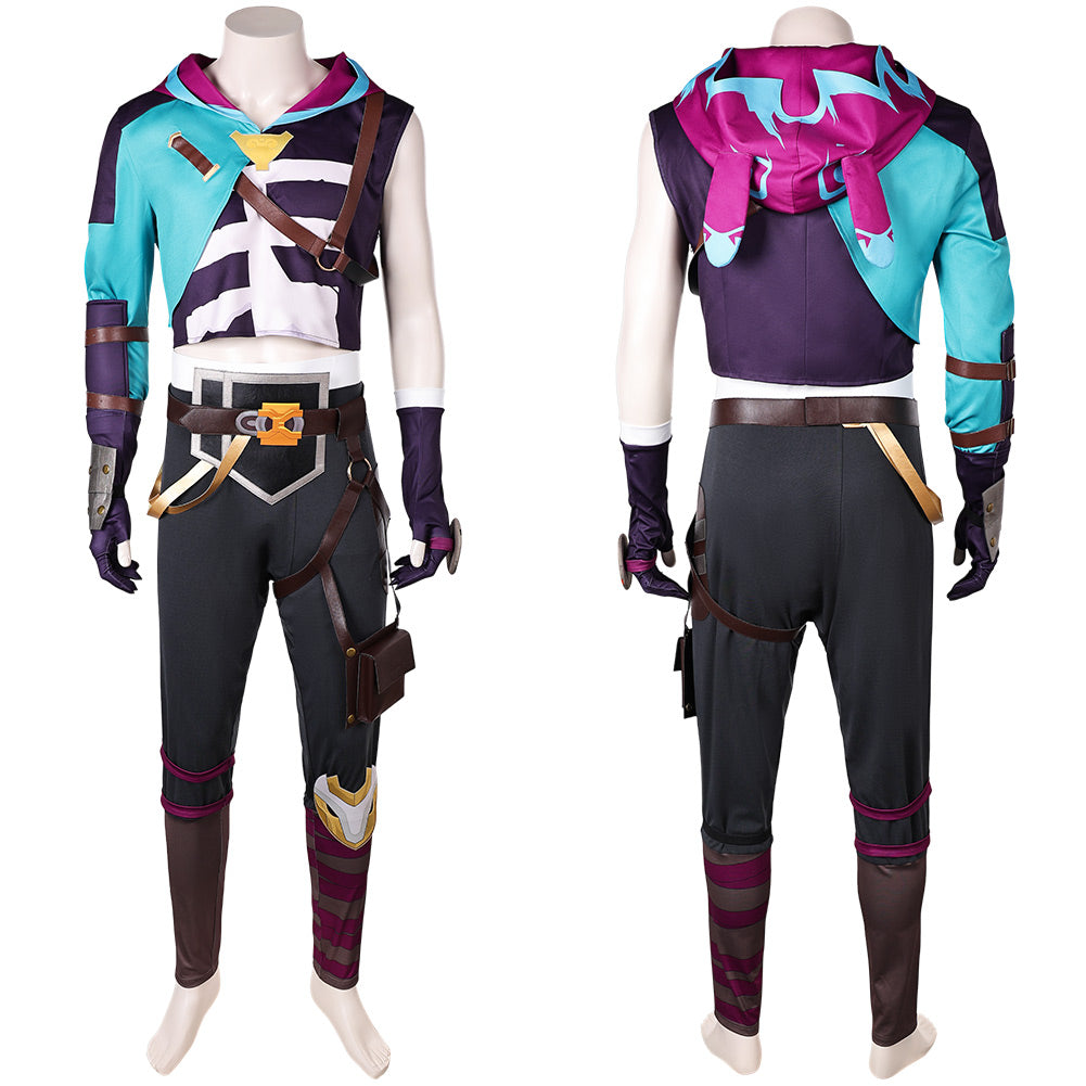 Arcane: League of Legends Ekko Combat Uniform Cosplay Costume Outfits ...