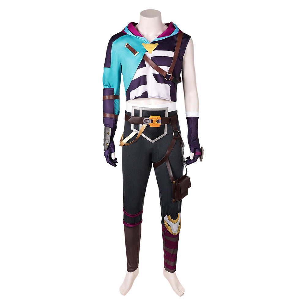 Arcane: League of Legends Ekko Combat Uniform Cosplay Costume Outfits ...
