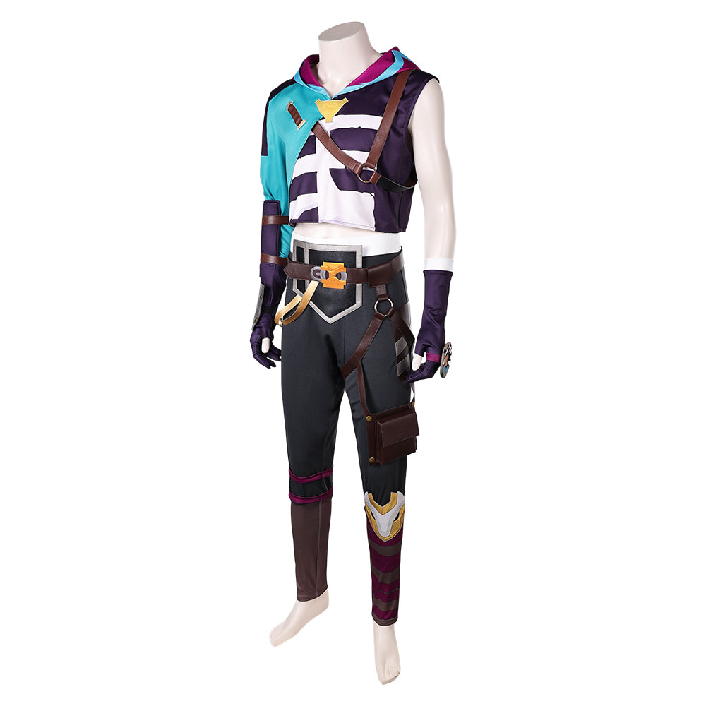 Arcane: League of Legends Ekko Combat Uniform Cosplay Costume Outfits ...