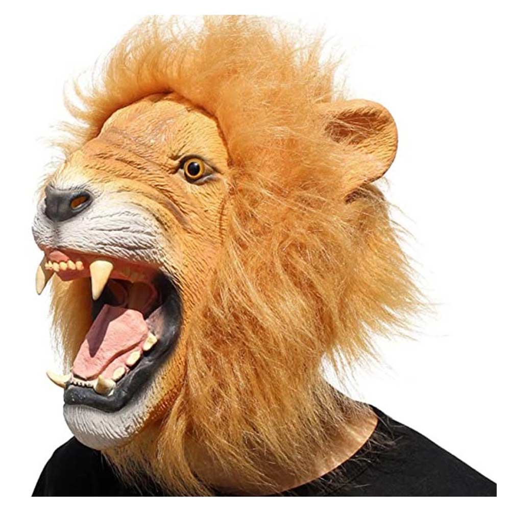 Adult Animal Cosplay Mask:Lion Mask Cosplay Latex Masks Helmet ...