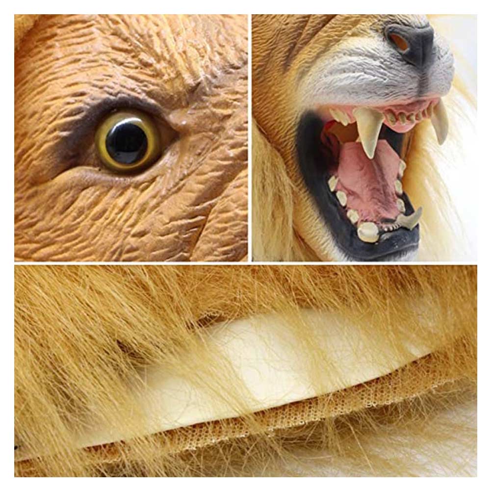Adult Animal Cosplay Mask:Lion Mask Cosplay Latex Masks Helmet ...